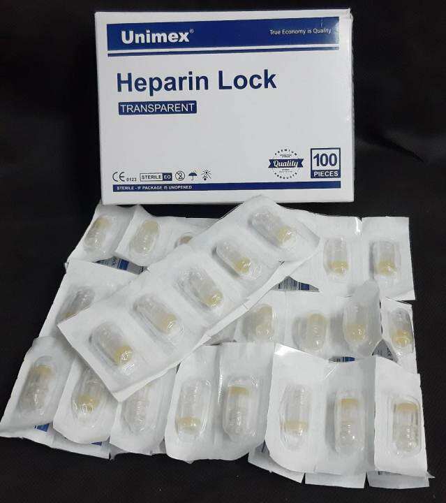 UNIMEX HEPARIN LOCK /HEPLOCK TRANSPARENT (first aid) | Lazada PH