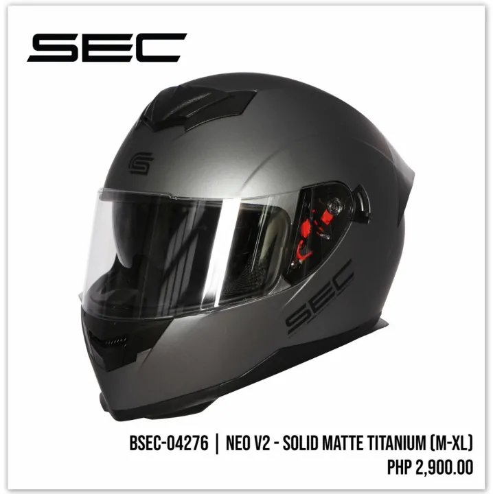 Sec neo v2 helmet matte black | Lazada PH