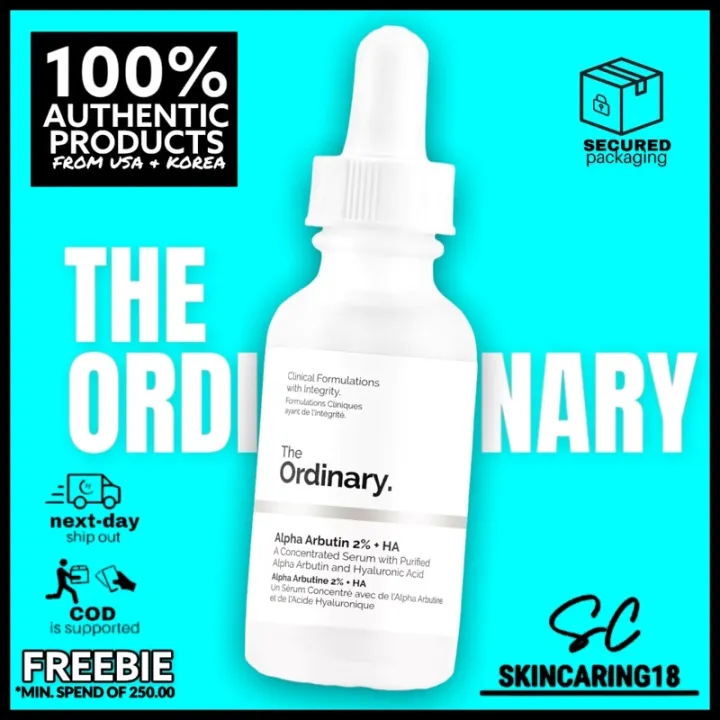 THE ORDINARY Alpha Arbutin 2% + HA Concentrated Serum 60ml | 30ml by SkinCaring1 | Lazada PH
