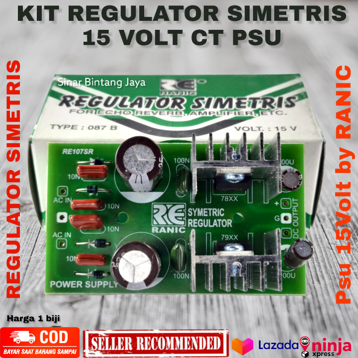 KIT REGULATOR SIMETRIS 15 VOLT CT PSU SIMETRIS 15V CT STRUM 15 V CT ...