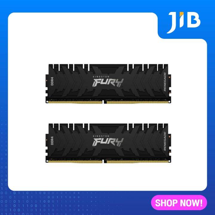 16GB (8GBx2) DDR4/3200 RAM PC (แรมพีซี) KINGSTON FURY RENEGADE BLACK (KF432C16RBK2/16) | Lazada ...