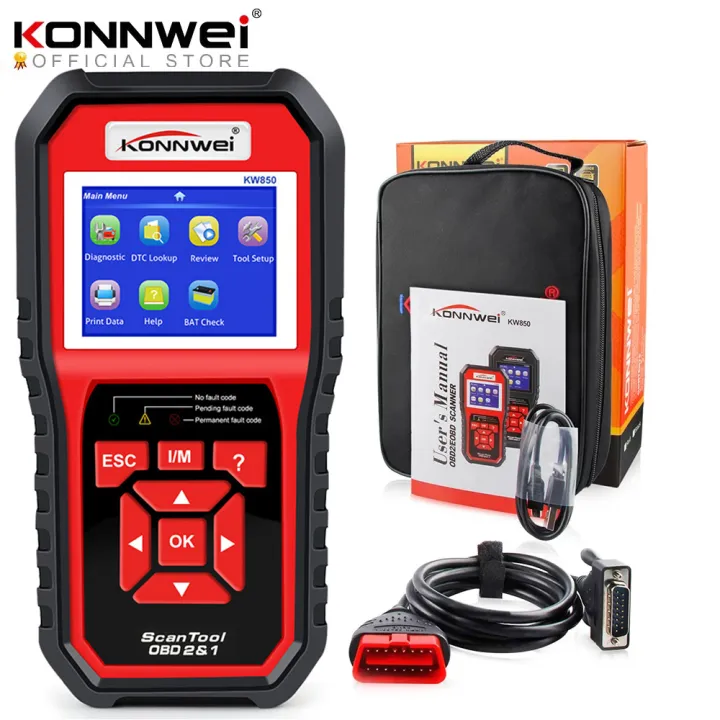 KONNWEI KW850 OBD2 Scanner Car Diagnostic Scan Tool ODB 2 Auto ...
