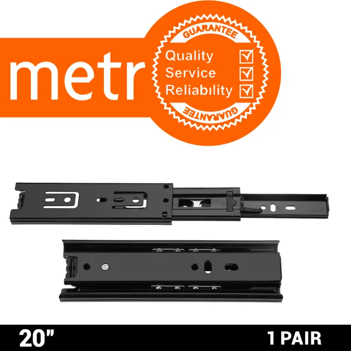 Drawer guide Ball Bearing Full Extension Slide 3 Fold 20 inches (1 pair ...