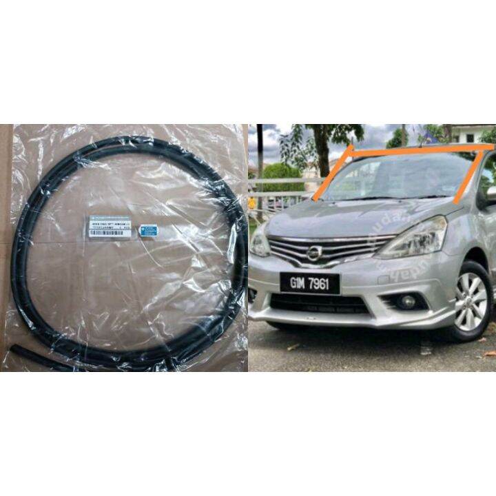 *ORIGINAL NISSAN L10L LIVINA 2007-2013 FRONT WINDSCREEN MOULDING RUBBER ...