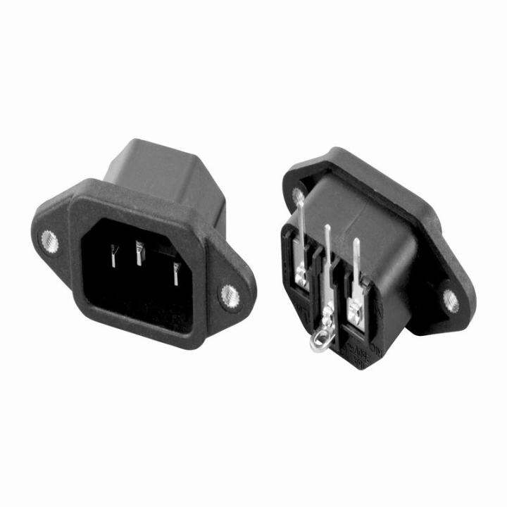 RICH BAY 250V 15A AC Power Socket PCB PANEL Jacks 3pins IEC C14 Screw ...