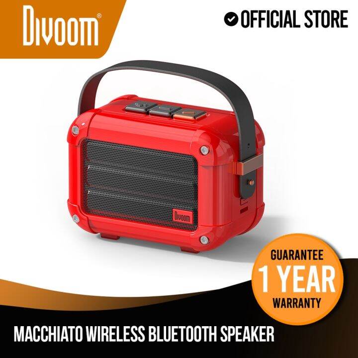 Divoom Macchiato Wireless Bluetooth Speaker Red | Lazada PH