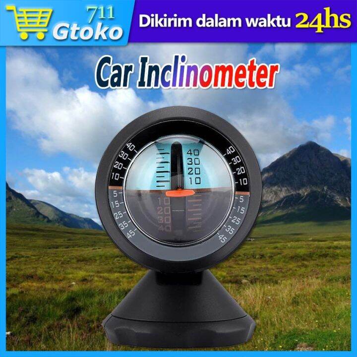 Car Angle Slope Gradient Meter Inclinometer Alat Ukur Kemiringan Mobil ...