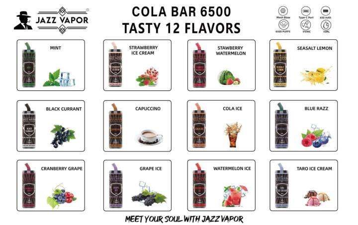 Jazz Vapor Cola Bar Up To 6500 puffs | Lazada PH