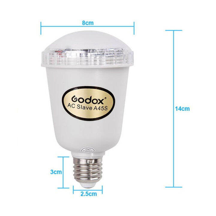 Godox A45s Photo Studio Strobe Light AC Slave Flash Bulb E27 220V ...