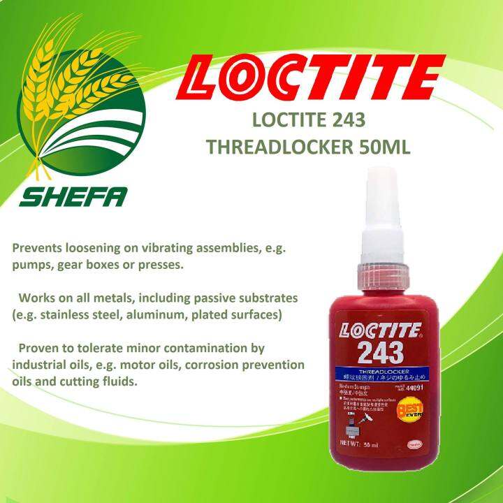 Loctite 243 Threadlocker 50mL {Blue} | Lazada PH