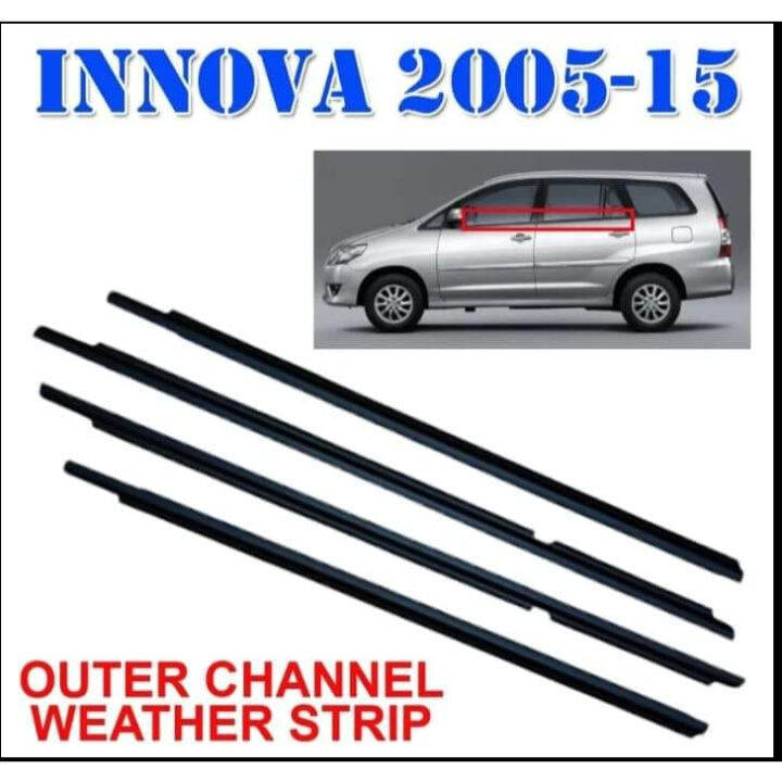 Universal Toyota Innova 2005-2015 car door window weatherstrips trim ...