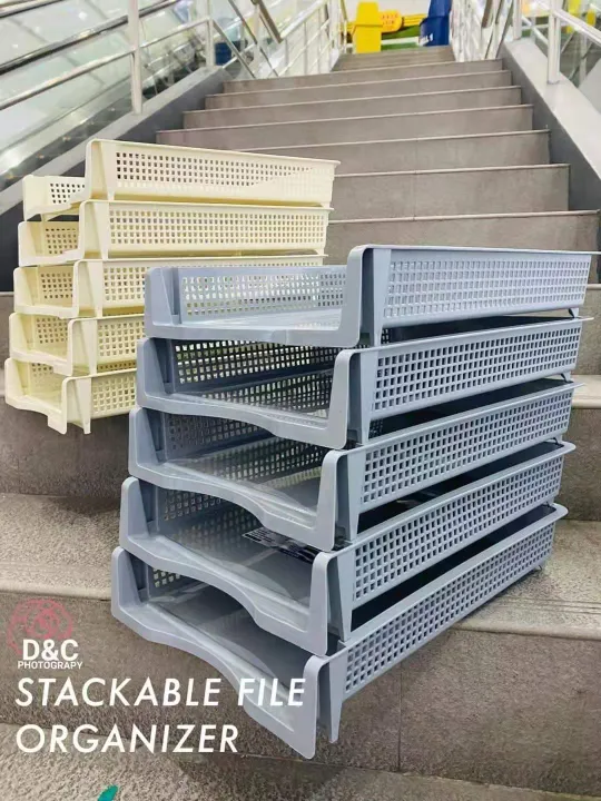 5 LAYER Plastic Paper Organizer Tray, Stackable File Document | Lazada PH