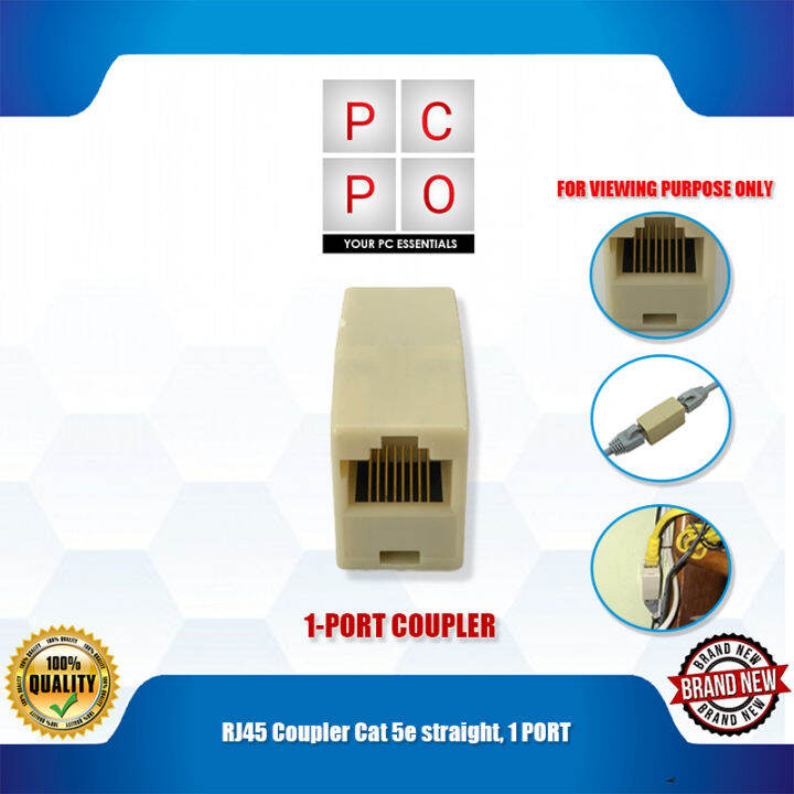 RJ45 Coupler Cat 5e straight, 1 PORT | Lazada PH