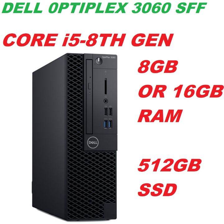 DELL OPTIPLEX 3060 SFF / INTEL CORE i5-8500 8TH GEN/ 16GB OR 8GB RAM ...