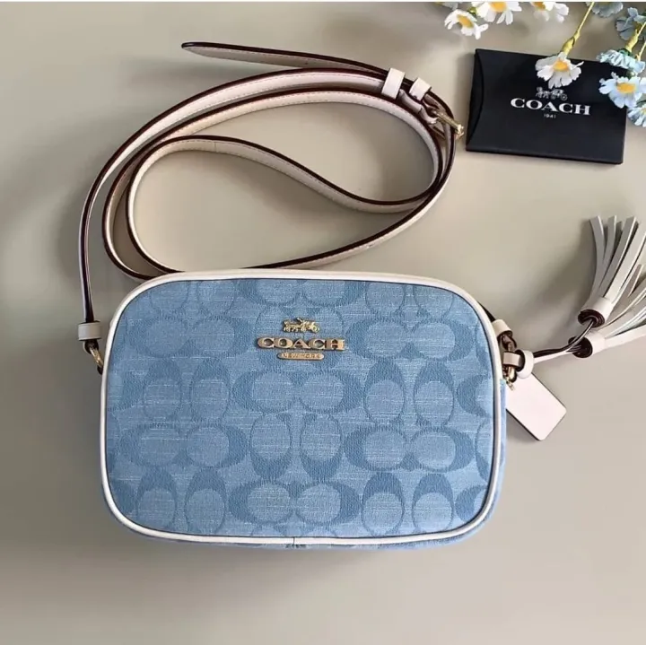 Coach CA732 Mini Jamie Camera Bag In Signature Chambray - Light Denim ...