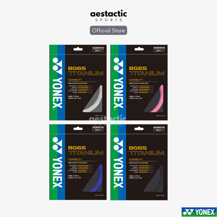 [100% ORIGINAL] YONEX Badminton String BG65 Titanium | Lazada