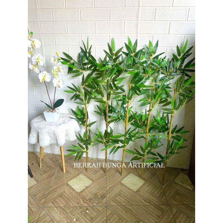 Batang Bambu T 90cm Artificial tanaman hias dekorasi hiasan rumah bambu ...