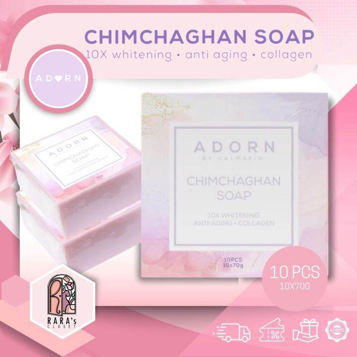 ADORN Chimchaghan Soap by Calmskin 1 Box / 10bars x 70g Camille ...