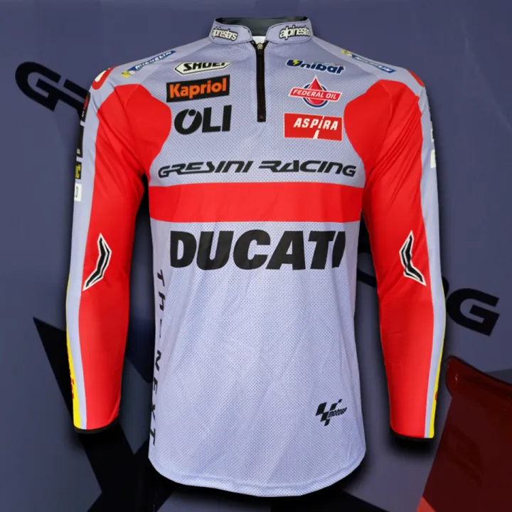 เสื้อแขนยาว โมโตจีพี MotoGP เสื้อทีม Gresini Racing Team เสื้อบิ๊กไบค์ ...