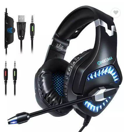 Onikuma K1B PRO Stereo Gaming Headphone Headset with Braided Wire Cable ...