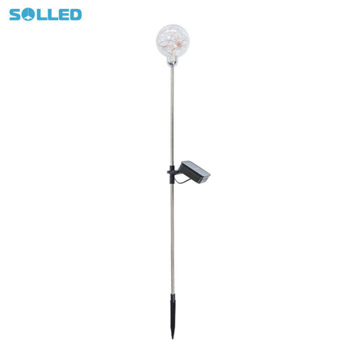 SOLLED 2ชิ้นบอลไฟ Led พลังงานแสงอาทิตย์โคมไฟแสงสตริงสำหรับทางเดินลาน ...