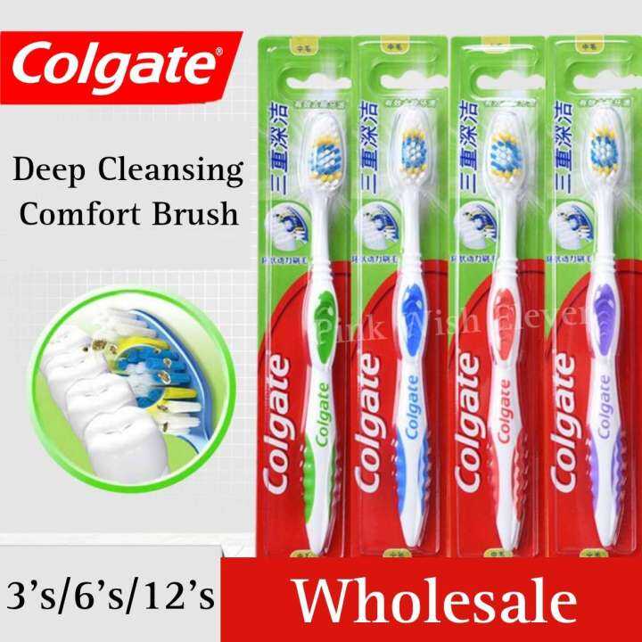 COLGATE Premier Clean Soft Toothbrush 3's/6's/12's Berus Gigi Colgate ...