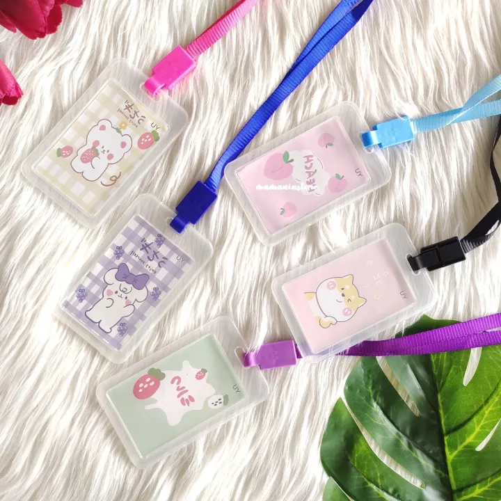 Id Card Karakter Name Tag Aesthetic Transparan Gantungan Kartu Nama ...