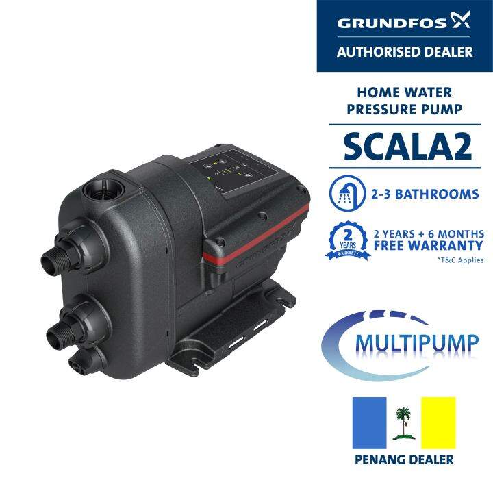 Grundfos Scala 2 Scala2 Inverter Low Noise Home Water Pump Booster Pump 1HP For 2-6 Toilets | Lazada