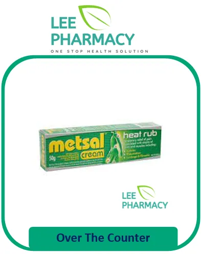 Metsal Heat Rub Cream 50g [Muscle Pain Relieve] | Lazada