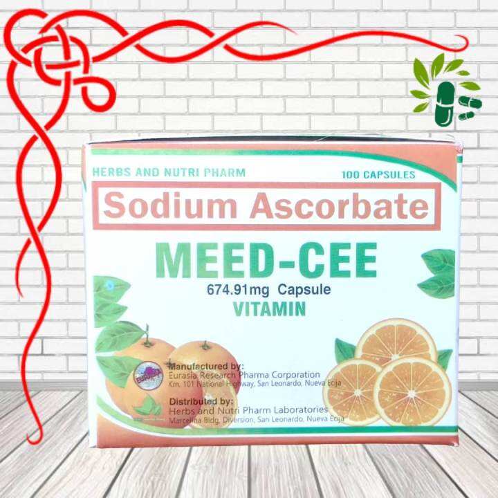 MEED - CEE (Sodium Ascorbate) 100 Capsules | Lazada PH