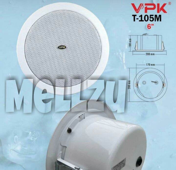 Speaker Ceiling VPK T 105M Original 6 inch Speaker Plafon VPK T105 M ...