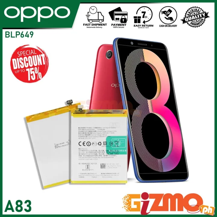 OPPO A83 Battery Model BLP649 Li-ion Smartphones Android Battery ...