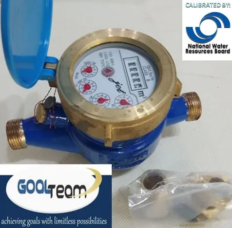 Water Meter Jet 1/2in (15mm) Cast Iron & Brass (H) w/ NWRB Certificate ...