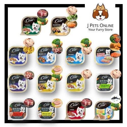 CESAR Classic Tray & Naturally Crafted 100gm | Lazada