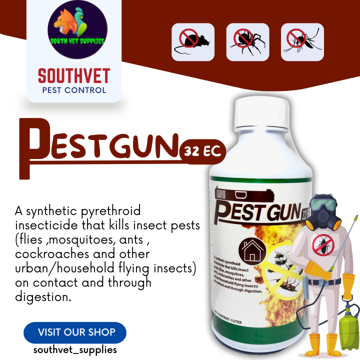 [SOUTH VET II] Pest Gun 32 EC Insecticide - Kills Insect Pest ...