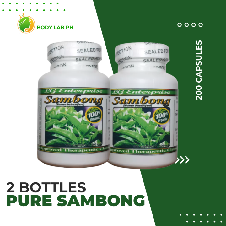 Bodylab Sambong Herbal Capsules - Prevents UTI - Anti-Bacterial ...