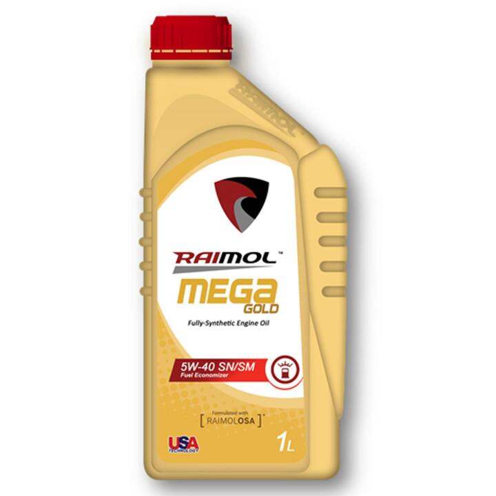 Raimol Mega Gold Full Synthetic Gasoline & Diesel Engine Oil 5W40 1L ...
