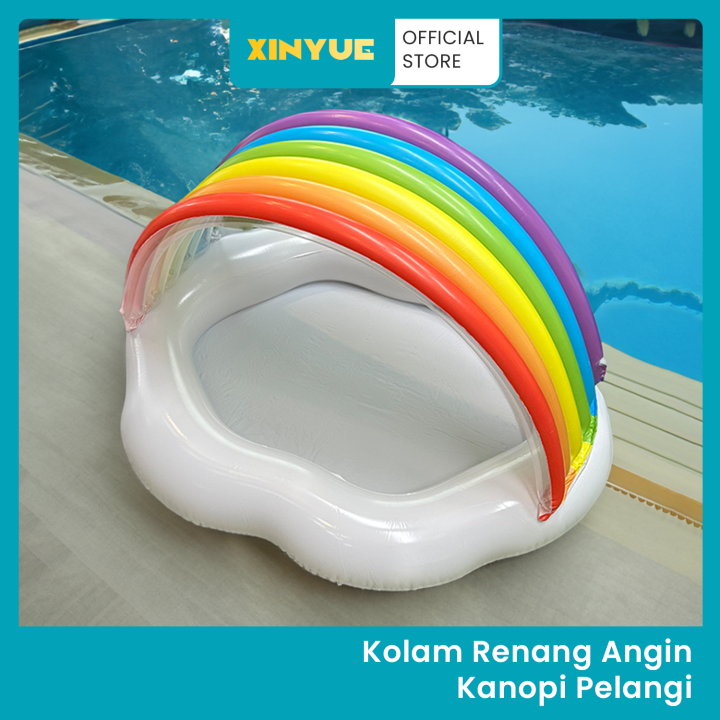 Papan pelampung kolam renang anak bentuk awan rainbow -XinYue | Lazada ...