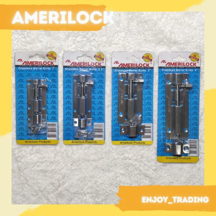 AMERILOCK Original Stainless Barrel Bolt | Lazada PH