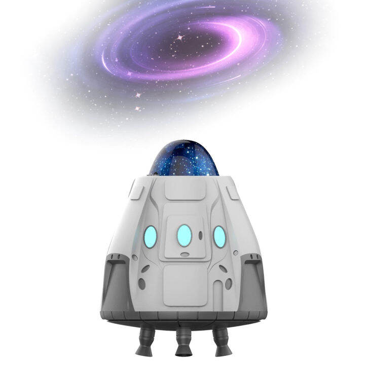 Space Capsule Galaxy Projector Remote Control Nebula Starry Lights USB ...