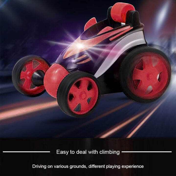 Wishcat Electric Remote Control Dumper Stunt Car Toy Rollover Stunt ...
