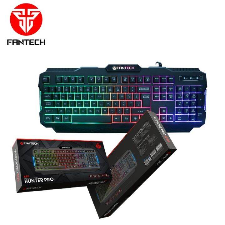 COD Fantech Hunter PRO k511 Rainbow Backlit Gaming keyboard | Lazada PH