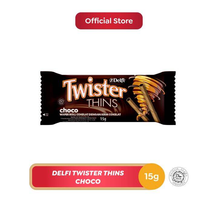Delfi Twister Wafer Thin Choco | Lazada Indonesia