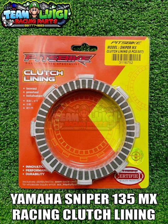 PITSBIKE YAMAHA SNIPER 135 MX CLUTCH LINING | Lazada PH