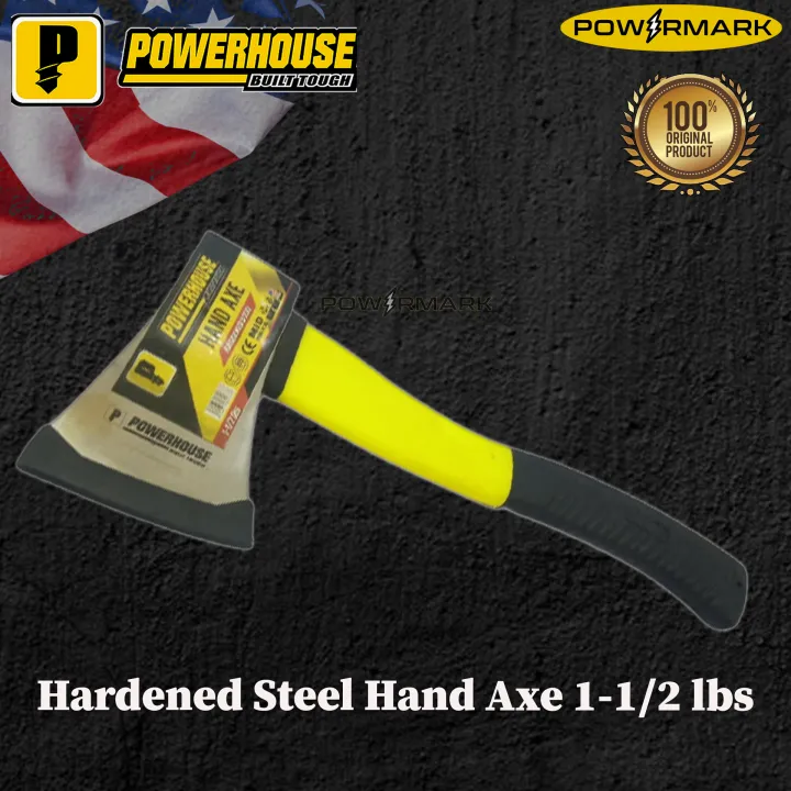 POWERHOUSE Hardened Steel Hand Axe 1-1/2 lbs [POWERMARK | PHT] | Lazada PH