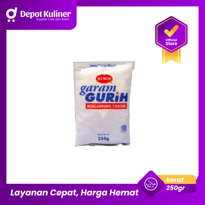 GARAM MIWON 250 GR GURIH DEPOT KULINER SALT | Lazada Indonesia