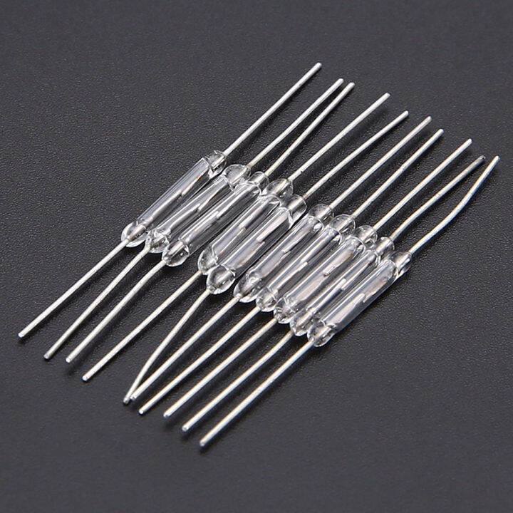 Stiup 10pcs 14mm Magnetic Induction Glass Reed Switch Pipe MagSwitch ...