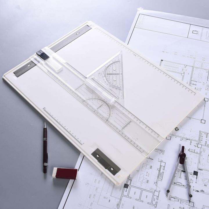 Moon Rosemary Drawing Board Drafting Table A3 Adjustable Angle Sliding ...
