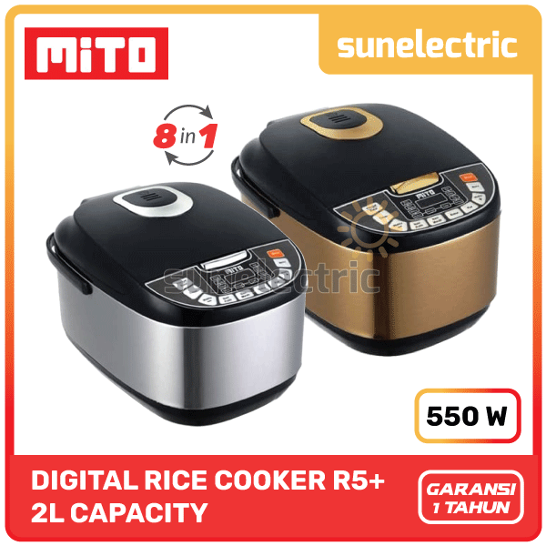 Mito R5+ Digital Rice Cooker Multifungsi LED Display Kapasitas Besar 2 ...