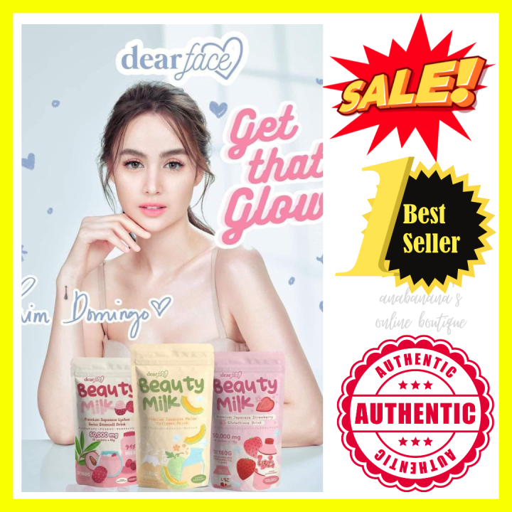 DEAR FACE BEAUTY MILK DRINK 50,000 mg (10 sachets x 18g) HELPS SKIN ...